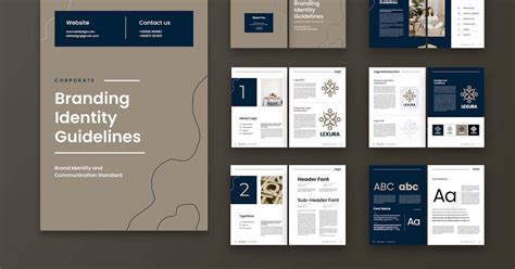 Brand Guideline Print Templates Ft Agency And Guide Envato Elements