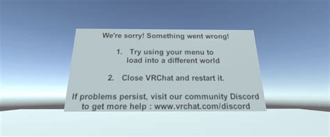 Im On Pc And I Cant Do Anything Even My Home World Wont Load Rvrchat