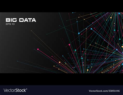 Big Data Visualization Abstract Background Vector Image