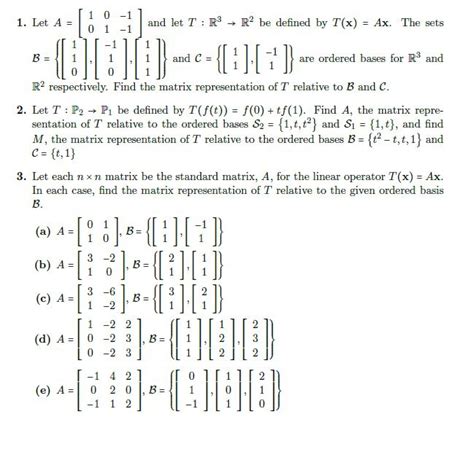 Let A 1 0 1 0 1 1 And Let T R 3 Rightarrow Chegg Com