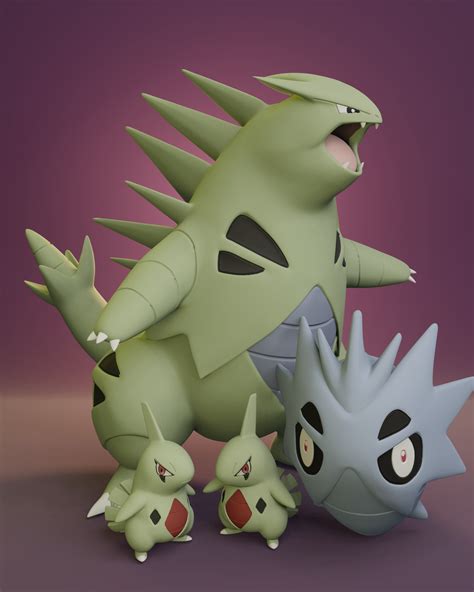 Larvitar Pupitar And Tyranitar