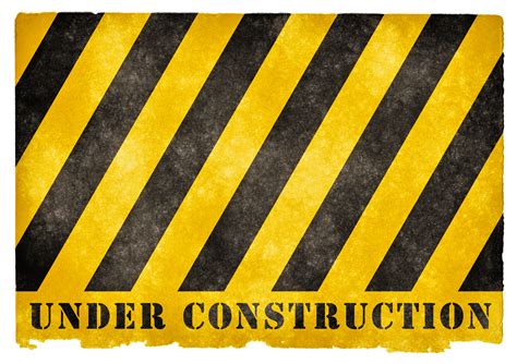 Free Photo Under Construction Grunge Sign Aged Stripe Progression