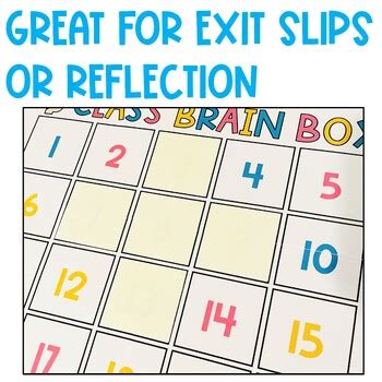 Exit Ticket Poster For Sticky Notes Informal Assessments By Raising Scholars