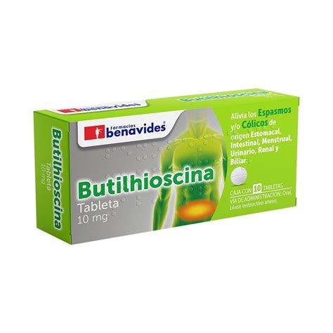 Fabe Butilhioscina 10 Mg 10 Tabletas