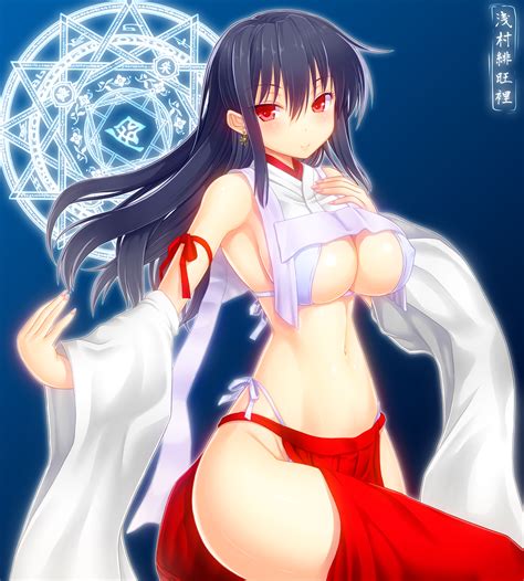Asamura Hiori Original Highres 1girl Bare Shoulders Black Hair