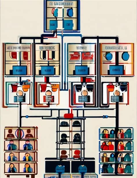 Hierarchical Organisational Structure Premium Ai Generated Image