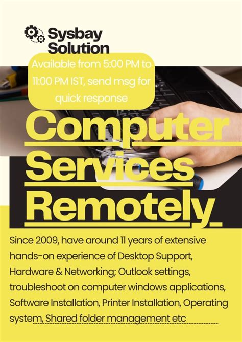 Do Remote Troubleshooting For Any Desktop Or Laptop By Sysbay Solution Fiverr