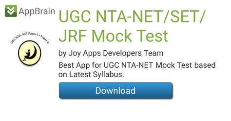 Ugc Nta Netsetjrf Mock Test For Android Free App Download