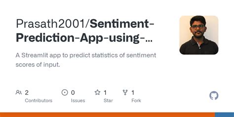 Github Prasath2001 Sentiment Prediction App Using Streamlit A