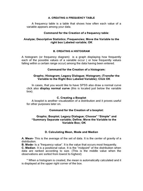 Creating A Histogram Etc Pdf Histogram Mode Statistics