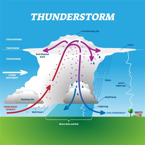 Life Cycle Of A Thunderstorm Royal Meteorological Society