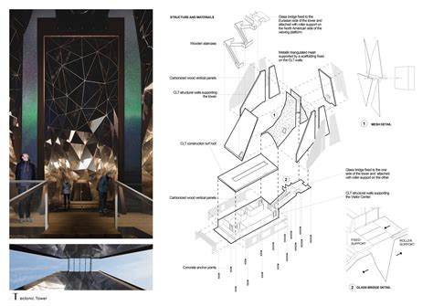 Architecture Project Crystal Textured Tower Overlooking Tectonic
