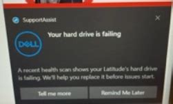 Support Assist Claims Hard Drive Failing Hard Drive Tests Passes All Our Hard Drive Scans