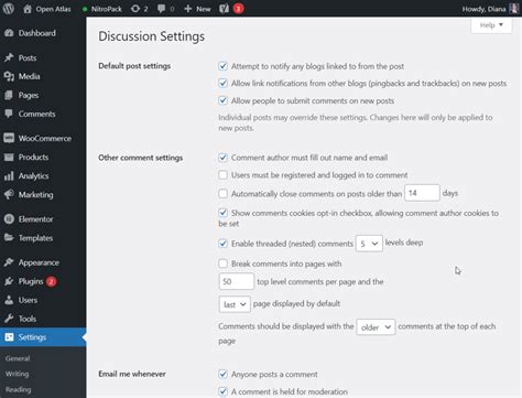 Wordpress Settings Complete Guide For Beginners — Ctrlwp