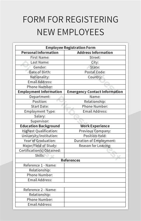 Optimizing Registration Forms For New Employee Onboarding Excel