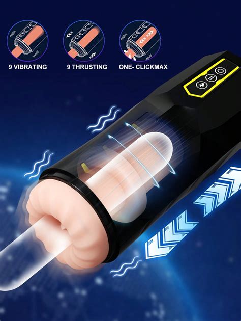 Masturbador Masculino Automático Máquina de Sexo Telescópica com Vibração Equipamento de