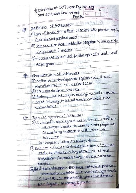 Software Engineering Notes Unit 1pdf
