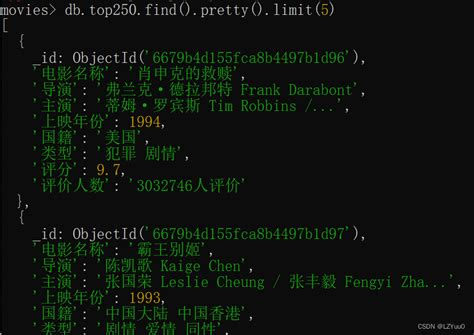 爬取豆瓣电影top250进行数据清洗并存储到mongodb清洗电影数据 Csdn博客