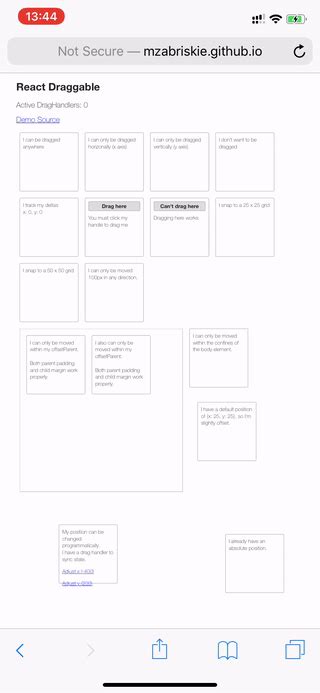 The Whole Page Is Dragged On IOS Browsers Issue 406 React Grid