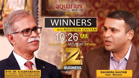 Success Story Of Rtn Dr N Subramanian In Winners With Ravindra Gautam