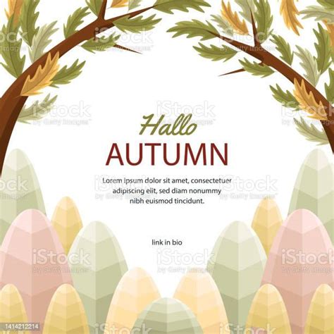 가을 축하 벡터 일러스트레이션을 위해 설정된 플랫 포스트 가을에 대한 스톡 벡터 아트 및 기타 이미지 가을 가을 단풍 계절 Istock