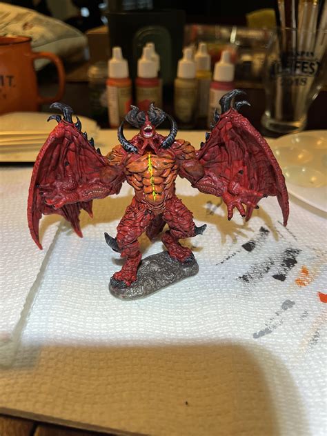Pit Devil Slowly Getting Better At Color Blending Not Happy With His Biceps But Redoing Wasnt