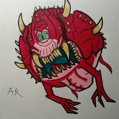 Cacodemon Drawing High Def Repost R Doom