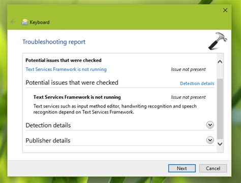 Fix Keyboard Problems Using Keyboard Troubleshooter