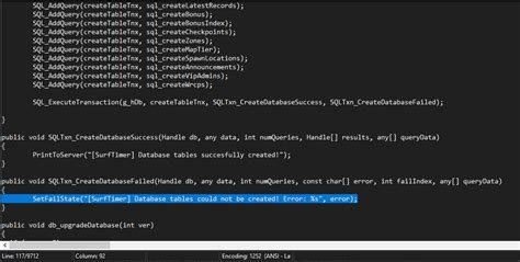 [bug]database Problem 285 · Issue 62 · Surftimer Surftimer · Github