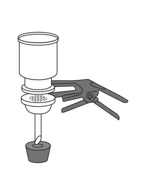 Glass Filter Holder Assembly With Funnel Fritted Base Stopper Clamp 47mm Aggstrom