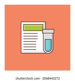 Lab Test Vector Illustration On Transparent Stock Vector Royalty Free 2068443272 Shutterstock
