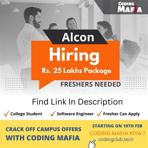 25 Lakh Package Alcon Hiring Apply Now👇 D8awfjhj 13 Days Left To Register