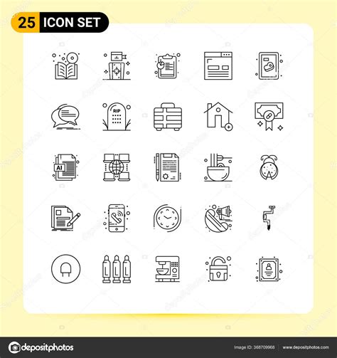 Group Lines Signs Symbols Beef Layout Target Development Coding Editable Stock Vector By