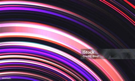 Colorful Abstract Background With Dynamic Curve Shapes Stock Illustration Download Image Now