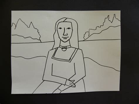 Mona Lisa Sketch Step By Step At Drawing Tutorials