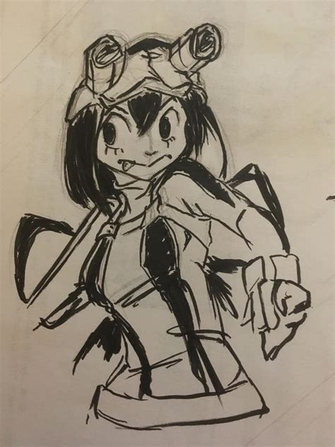 Tsuyu Asui Sketch By Gracegarnet On Deviantart