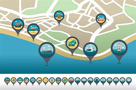 Travel Destination Icon Map Symbol Vector Vector Map Symbol Vector PNG And Vector With