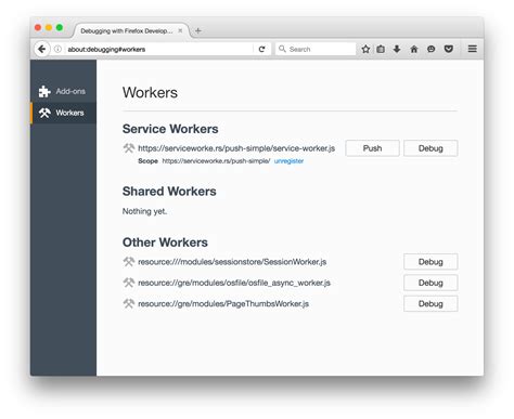 Aboutdebugging Before Firefox 68 Firefox Developer Tools