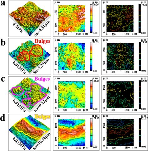 Three Dimensional Morphology And Roughness Of Negative Pressure With Download Scientific