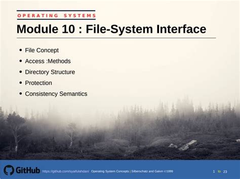 Operating System Ch10 File System Interface Ppt Free Download