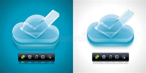 Cloud Checkmark Icon Stock Illustrations 855 Cloud Checkmark Icon