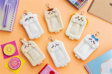 치이카와 치이카와 하치와레 우사기 모몬가 쿠리만주 포토 카드 홀더 케이스 키링 위시버킷