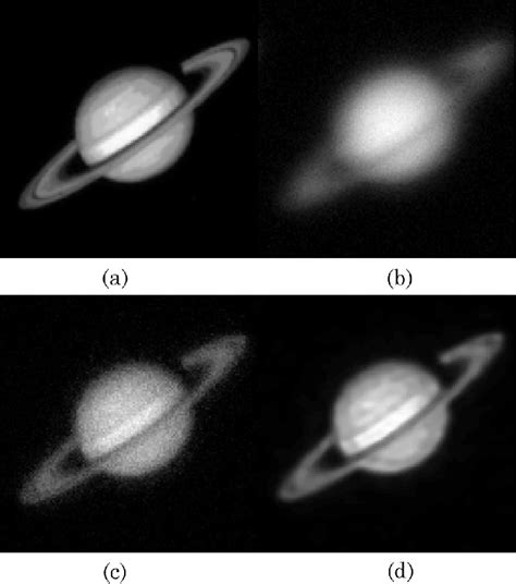 restoration of saturn image a original image b one of the five download scientific