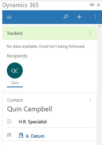 Basic Navigation In App For Outlook Dynamics 365 Apps Microsoft Learn