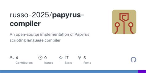 Github Russo Papyrus Compiler An Open Source Implementation Of Papyrus Scripting