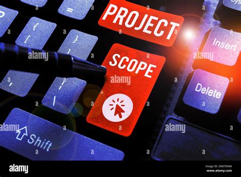 Text Sign Showing Project Scope Word For Evaluation Of Work Efforts A