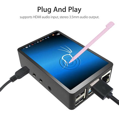 หน้าจอสัมผัส Tft Lcd ขนาด 35 นิ้ว และปากกาทัชสกรีน Hdmi สําหรับเคส Raspberry Pi 4 B Abs