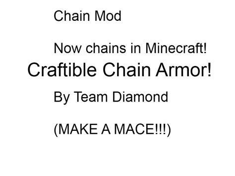 Chain Mod Update Chain Armor For Minecraft 1 2 5 Minecraft Mod
