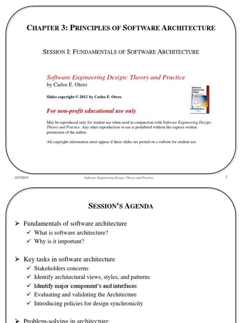 Chapter 3 Architecture Session I Pdf Software Architecture