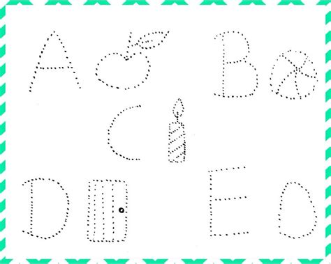 Colorful Abc Tracing Worksheet